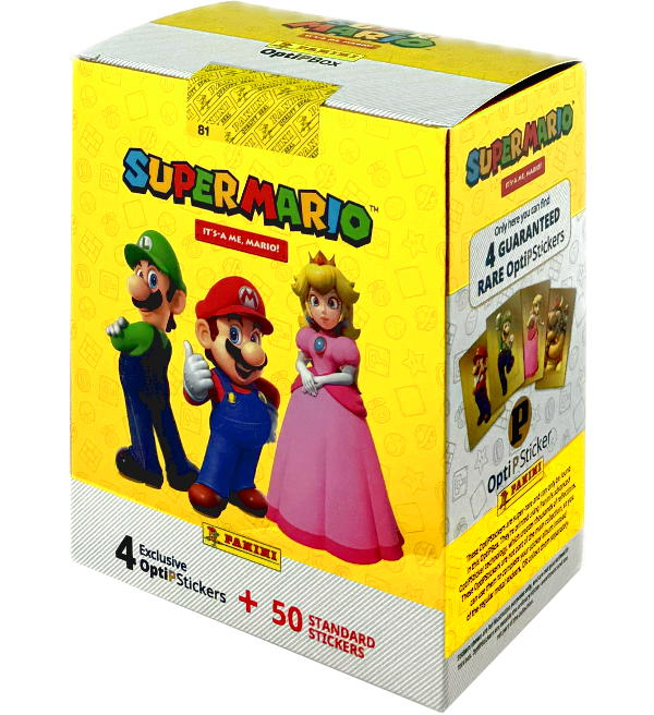 Panini Super Mario - It's-a Me Mario Sticker - OptiP Box, Stickerpoint