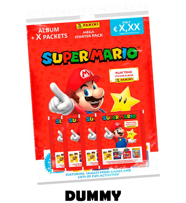 Panini Super Mario Play Time Sticker - Starter Pack - Album + 4 Tüten ... Panini Super Mario Play Time Sticker - Starter Pack - Album + 4 Tüten ...