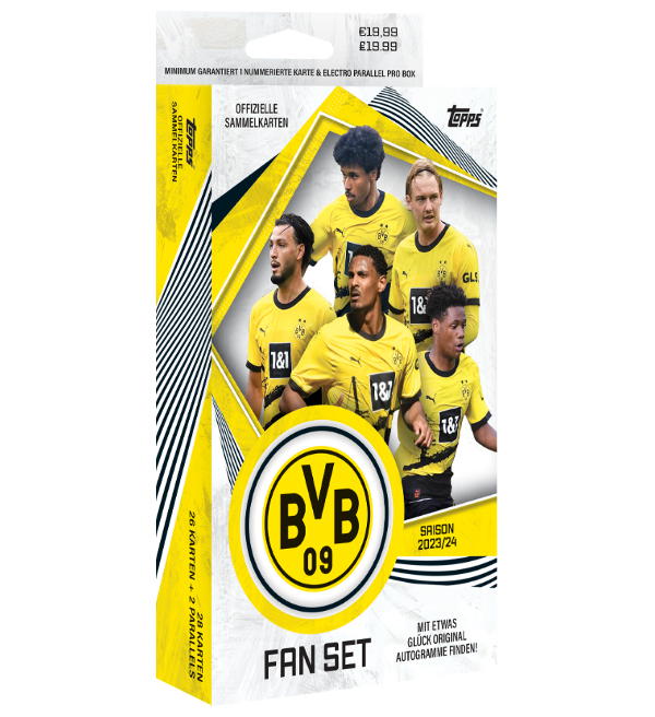 Topps Borussia Dortmund Official Fan Set 2023/24 - Box mit 28 Karten ...